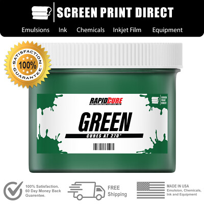Green - Screen Printing Plastisol Ink - Low Temp Cure 270F - Pint ...
