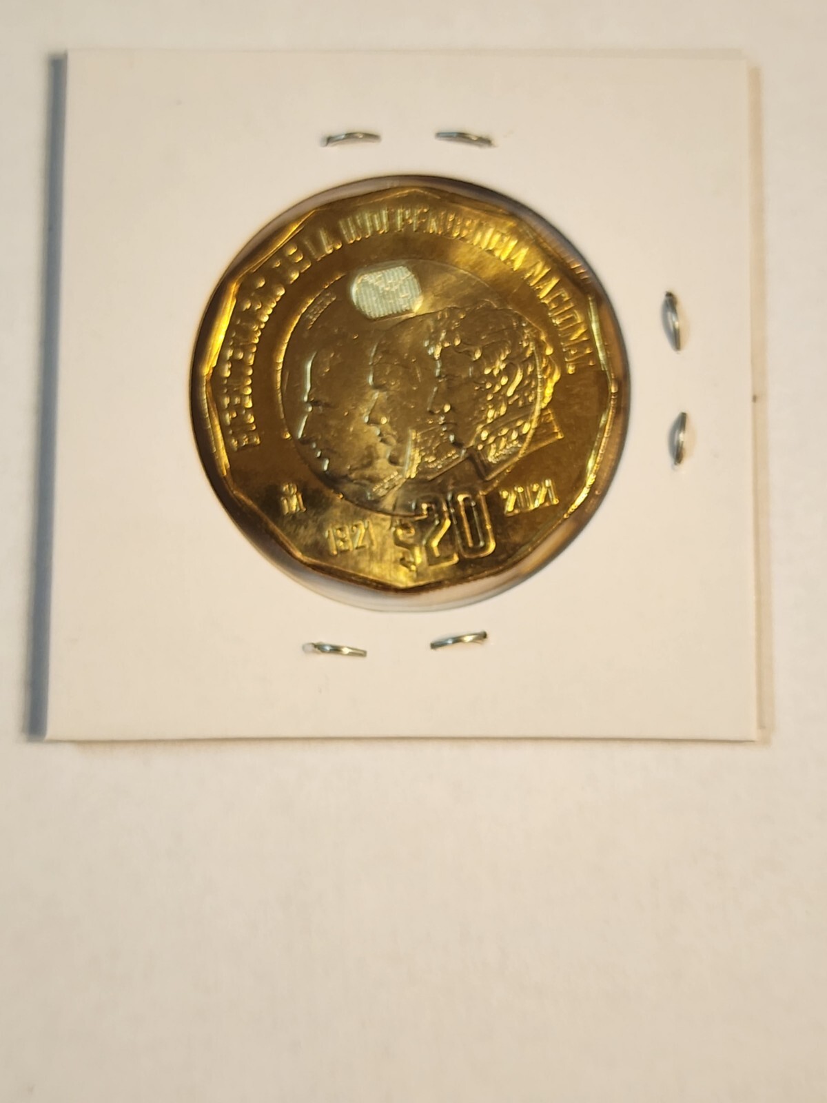 Error in $20 PESOS COIN MONEDAS 2021 BICENTENARIO INDEPENDENCIA ...