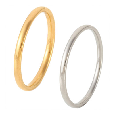 304 Stainless Steel Plain Band Rings Silver 1.5mm Z699 | eBay