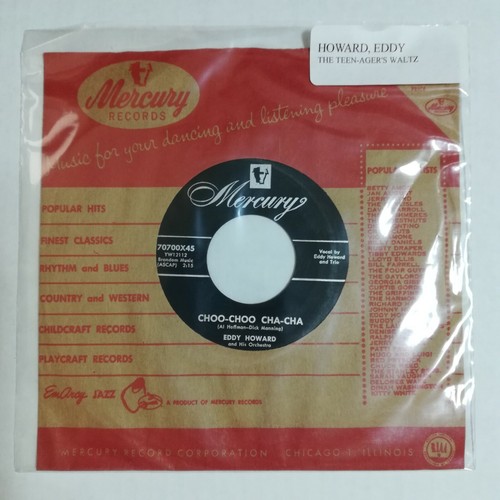 EDDY HOWARD Choo-Choo Cha-Cha / The Teen-Ager's Waltz 1955 45 Mercury ...