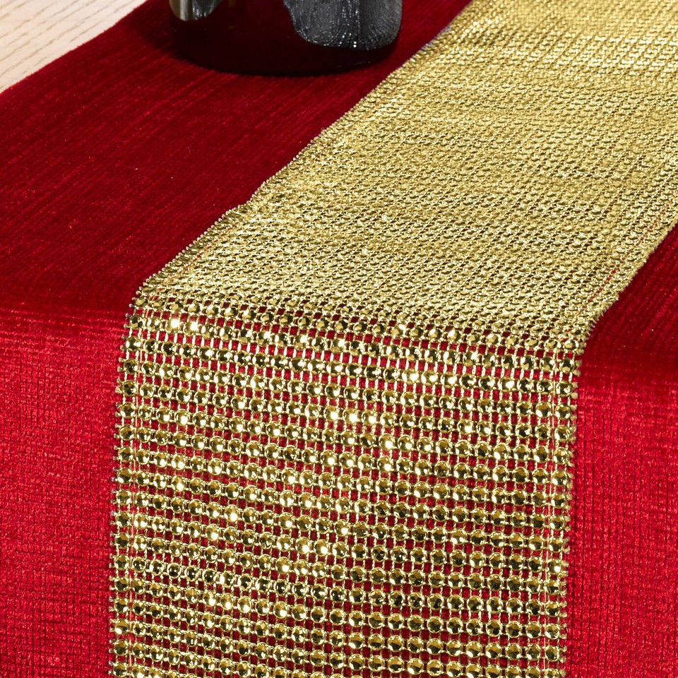 Table Runner Tasselled Soft Velvet Table Decoration Tableware - Eclat ...