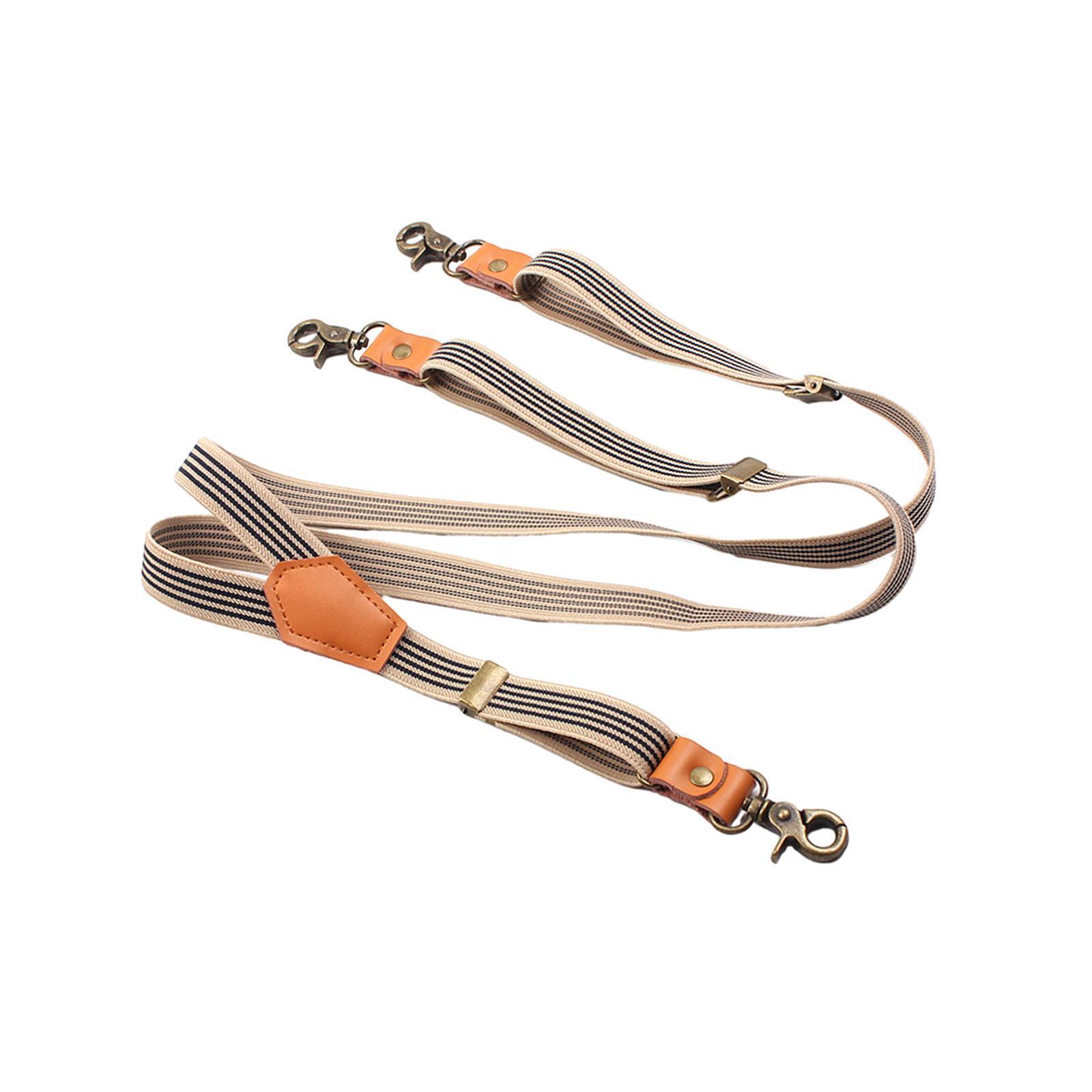 Suspenders for Men Heavy Duty Elastic Swivel Hooks Fashion Adjustable ...