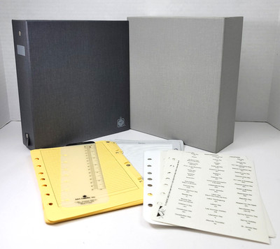 Day-Timer Storage Binder Slipcase Sheet Lifter Forms 5.5x8.5 Desk Size ...