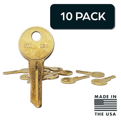 Y11 Key Blanks in Premium Brass | Uncut Blank Keys for Home and ...