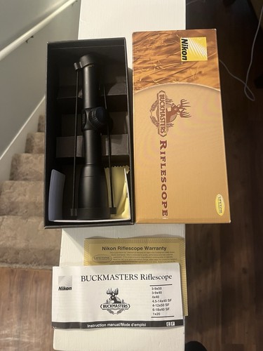 Nikon Buckmasters 1X20 Matte Nikoplex Duplex Rifle Scope with Box | eBay