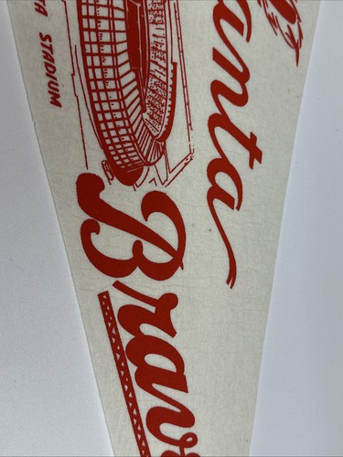 Vintage Atlanta Braves Baseball Mlb 12x29.5 Pennant Banner Milwaukee ...