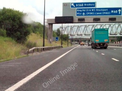 Photo 6x4 M60 Brinnington Stockport/SJ8990 Approaching junction 25 ...
