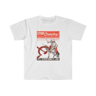 Vintage Cold War Stop Communism Propaganda T-Shirt | eBay