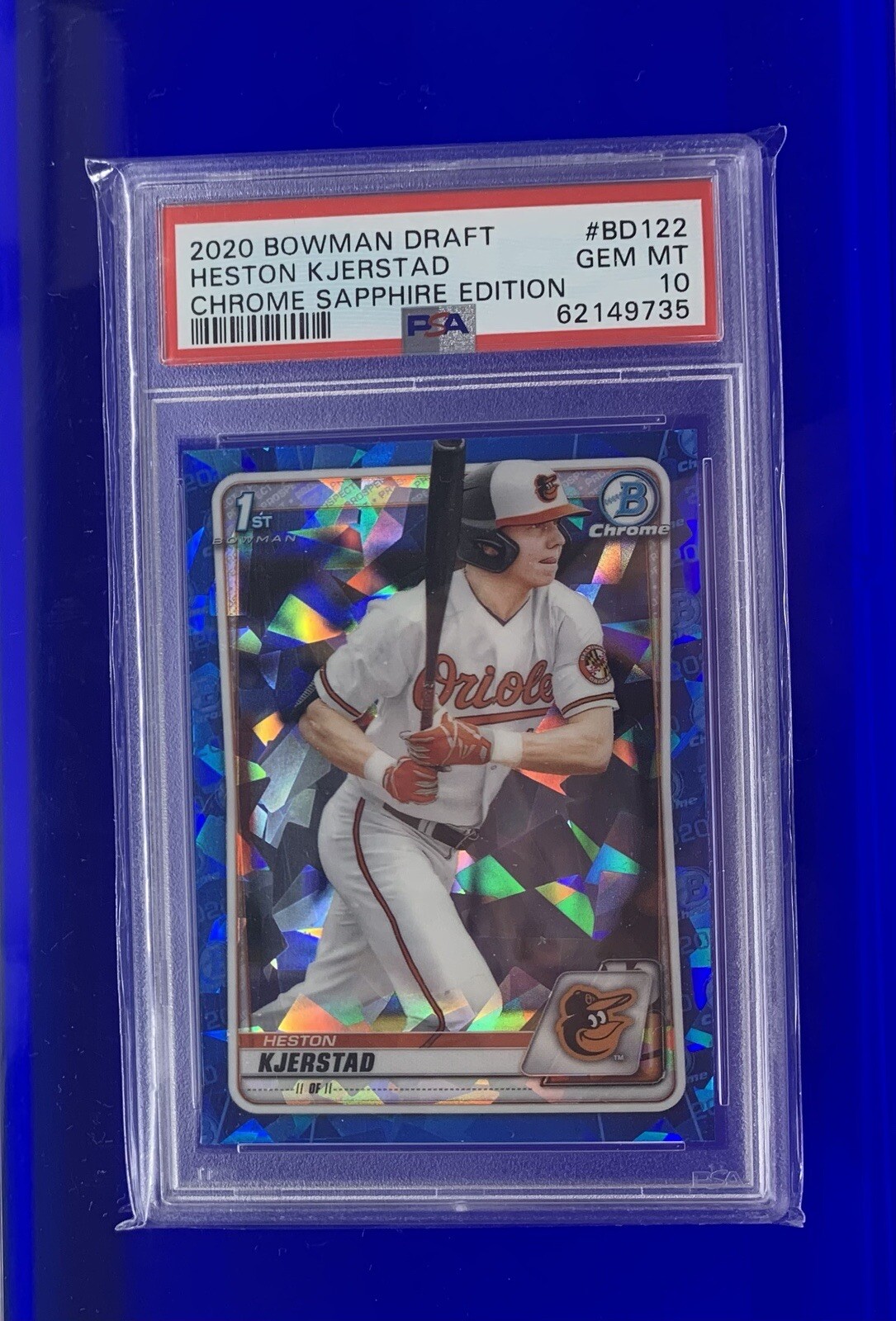 Heston Kjerstad 2020 Bowman Draft Chrome Sapphire Edition PSA 10 ...