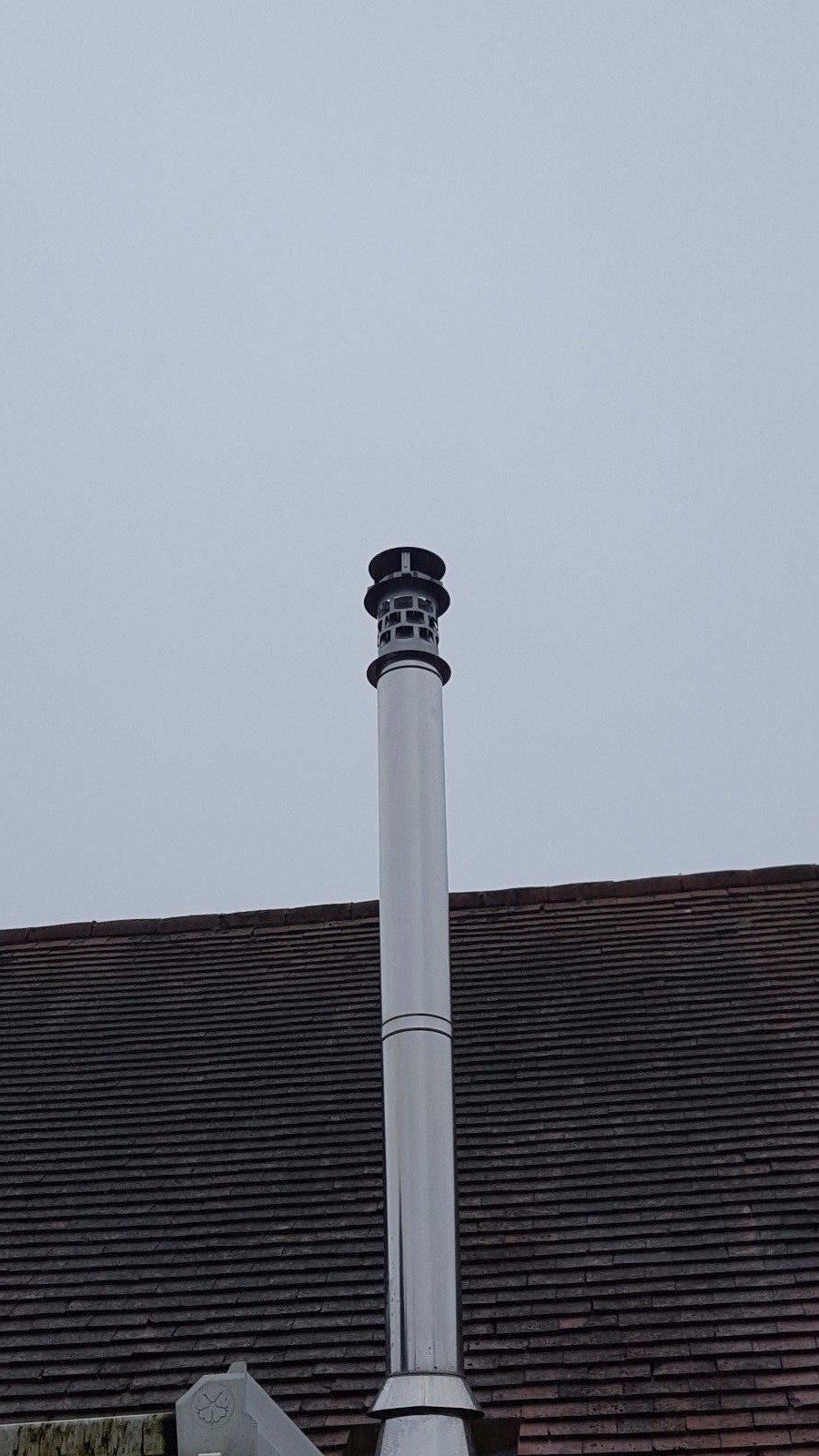 Chimney Cowl Chimney Pot Rain Cap Windkat Plug-in 148mm Flue Fireplace ...