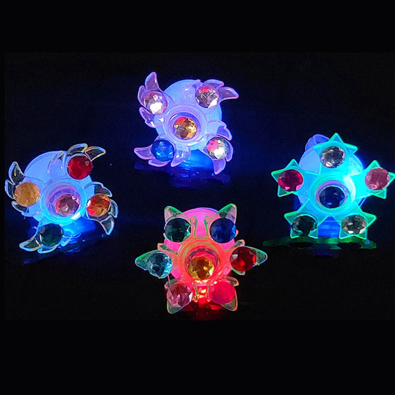 Fun Glowing Fidget Spinners Toys for Kids Glow-in-the-dark Spinner ...
