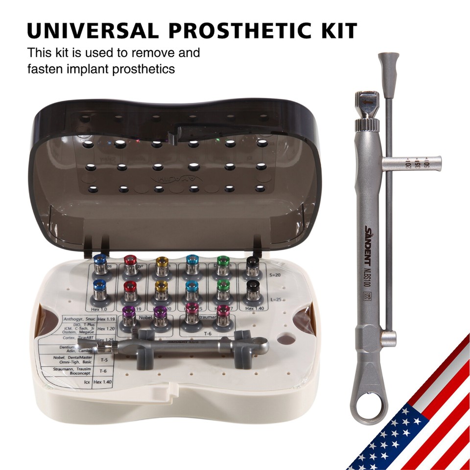 Universal Prosthetic Restoration Hand Driver Kit Dental Implant ...