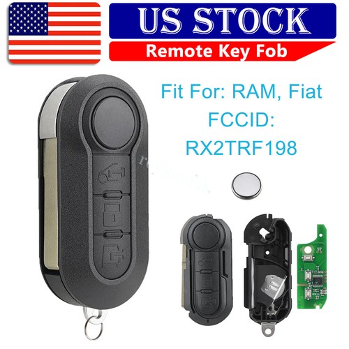 Remote Key Fob for Fiat Ducato 2011 2012 2013 2014 2015 3 Buttons ...