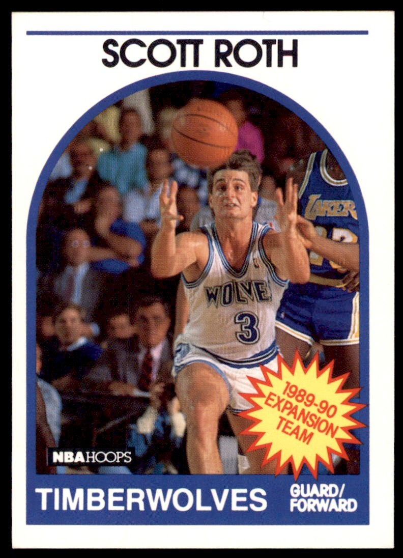 1989-90 NBA Hoops Scott Roth1025 Rookie Minnesota Timberwolves #349 | eBay