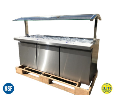 NSF 72" Commercial Buffet Cold Table Refrigerator Salad Bar Cooler | eBay