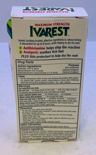 Ivarest Poison Ivy Itch Relief Cream MAXIMUM Strength - 2 Oz for sale ...