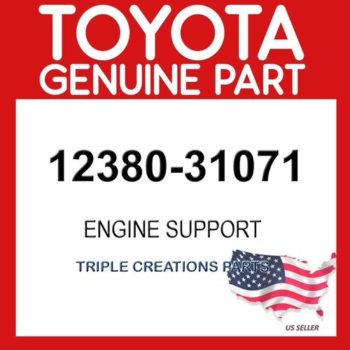 TOYOTA GENUINE 1238031071 INSULATOR ASSY, ENGINE MOUNTING, REAR 12380 ...