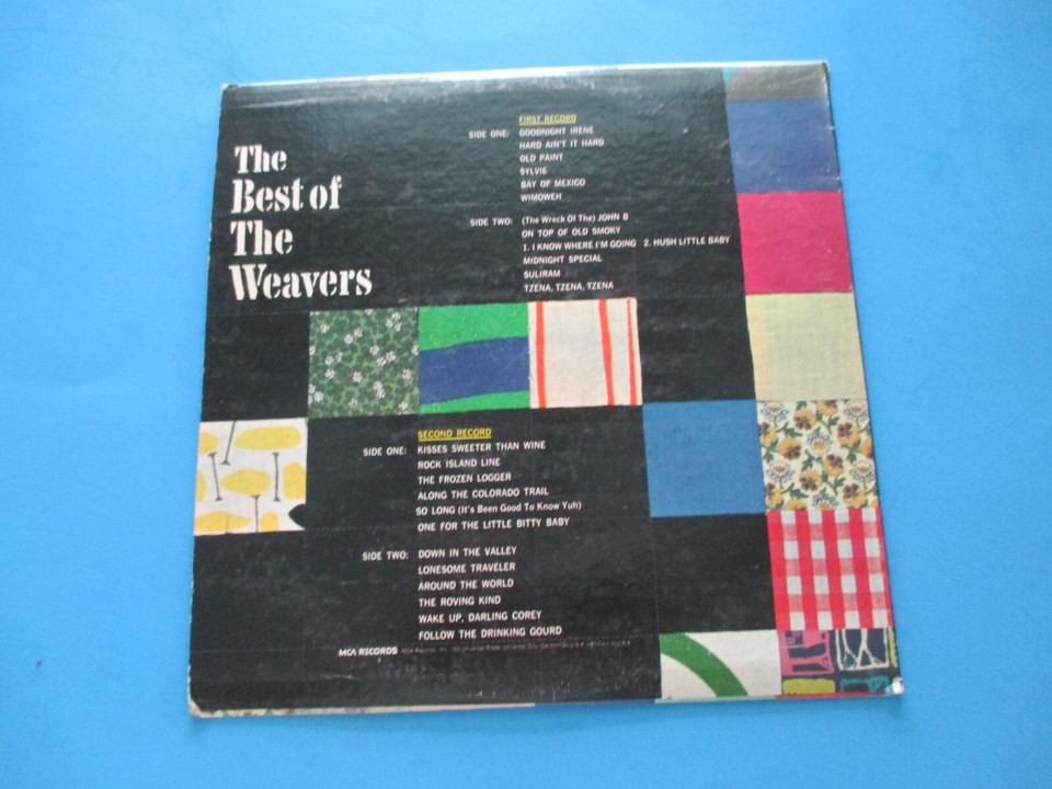 The Weavers Double Album 1980 MCA Records LP Vinyl Record Best Of The ...