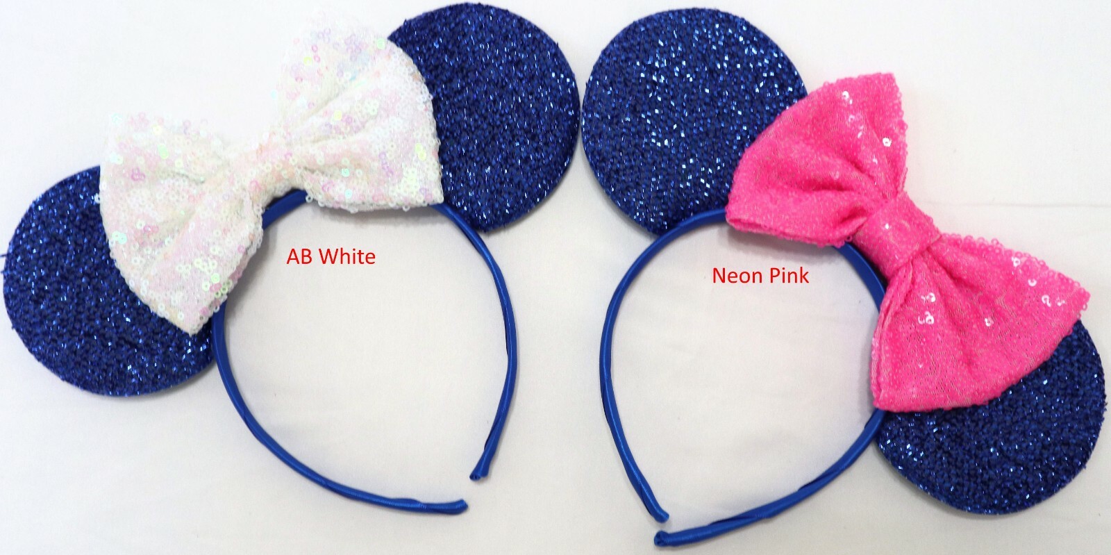 Blue Minnie Ears, Blue Mickey Mouse Ears, Blue Disney Ears HANDMADE | eBay