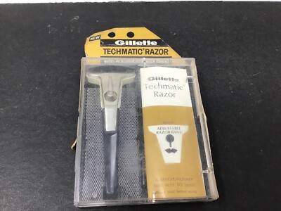 NOS Vintage Gillette Techmatic Razor Never Used In Package Free Ship | eBay