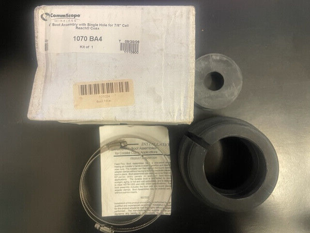 Commscope 1070 BA4 4" Boot Assembly w/1 Hole for 7/8" Coax | eBay