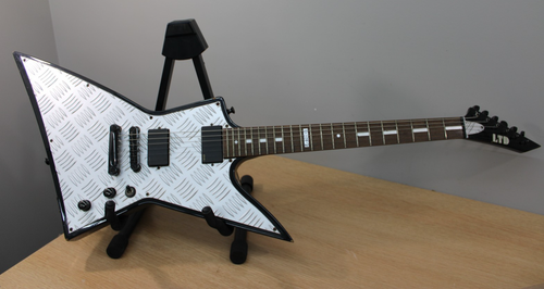 ESP LTD EX-351D Diamond Plate Explorer Electric Guitar Black | eBay