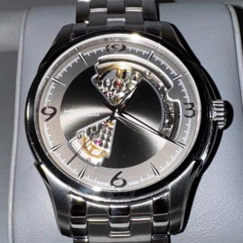 Hamilton Men's Automatic Open Heart Gray Dial Watch Used | eBay