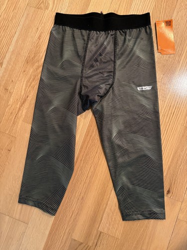 Hind Boys 3/4 Compression Pants Youth Green Black Medium , New With ...