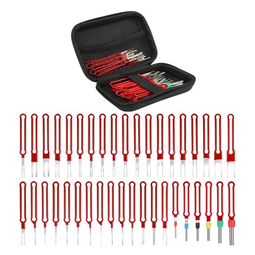 39PCS Pin Ejector Wire Kit Extractor Car Terminal Removal Tool Repair ...