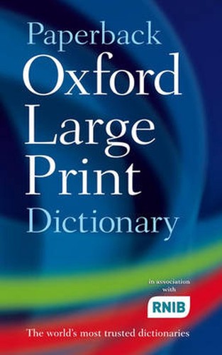 Paperback Oxford Large Print Dictionary 2nd Edition by Oxford (English ...