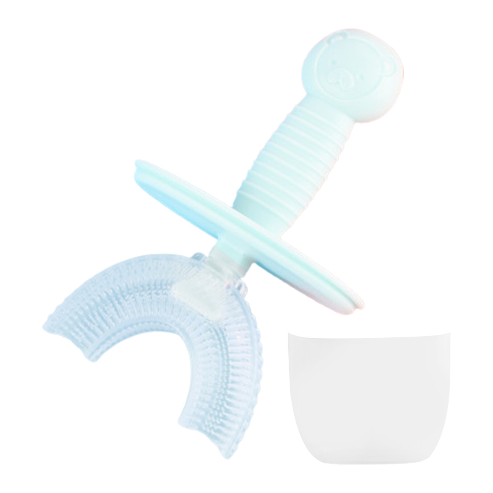 1 Set Toothbrush Labor-saving Comfortable to Grip Hand-held Kids ...