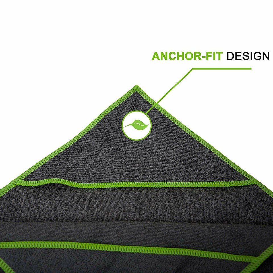 Yoga Mat Towel Non Slip Super Soft Sweat Absorbent Quick Drying Eco ...
