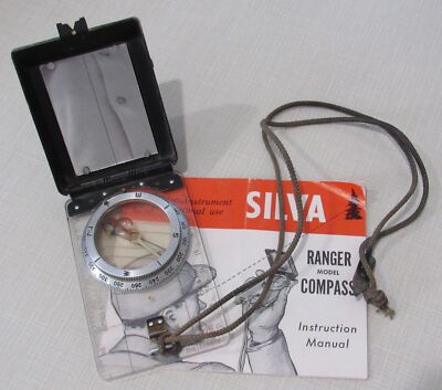 Vintage Silva Ranger Model Compass All Original with Instruction Manual ...