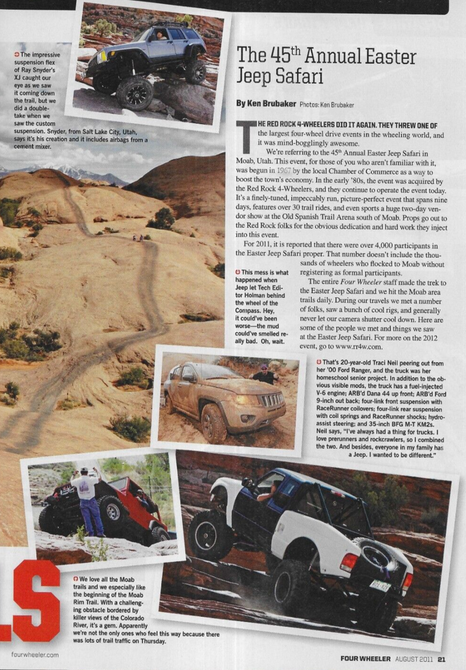 Four Wheeler Auto Magazine Extreme Expeditions Jeep Toyota Land Rover T ...