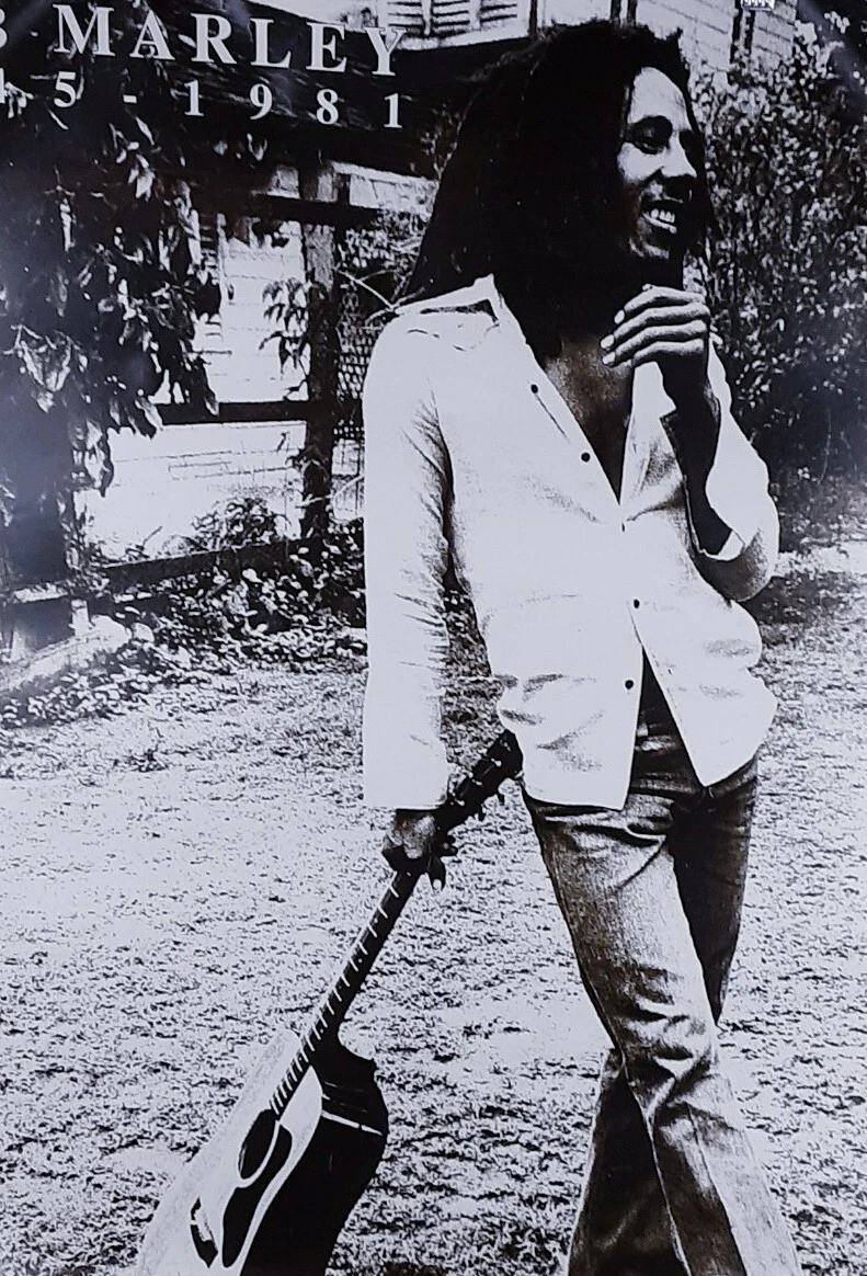 Bob Marley Poster Black And White