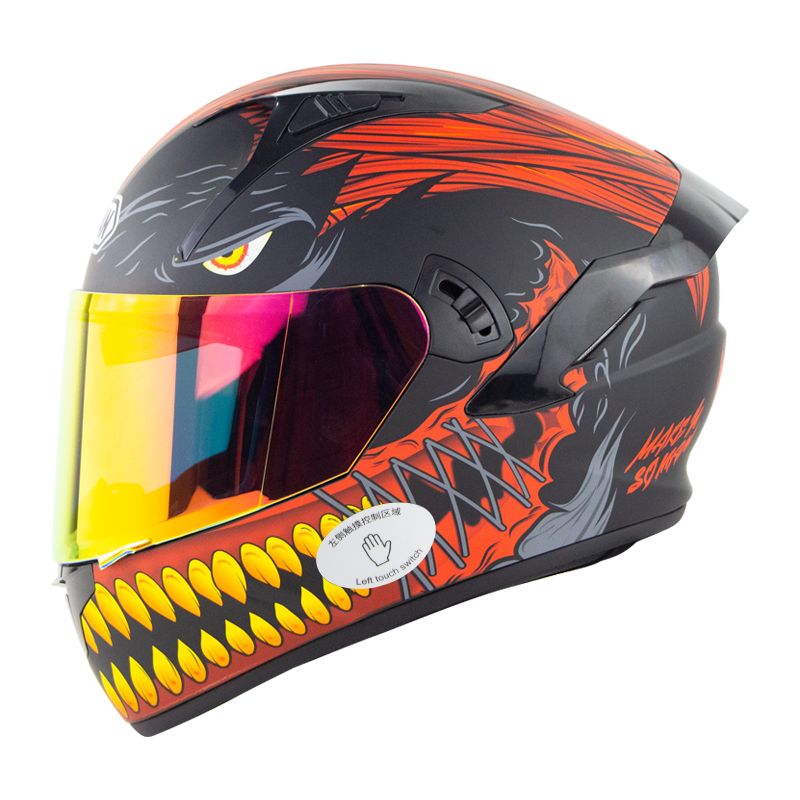 Motorbike Motorcycle Motor Face Face Helmet Flip Up Helmets Bluetooth ...