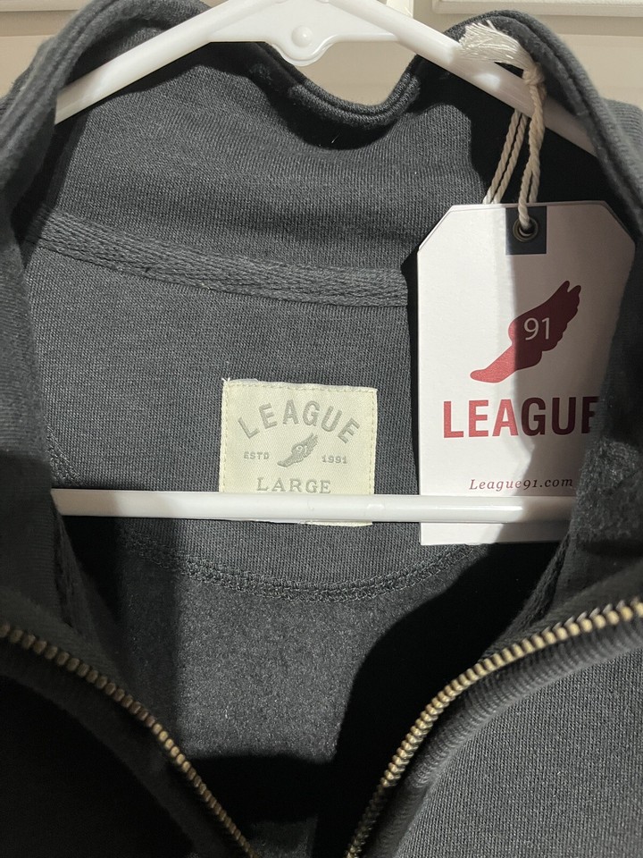 League Black IU Hoosiers Pullover Mock Neck 1/4 Zip size Large New With ...