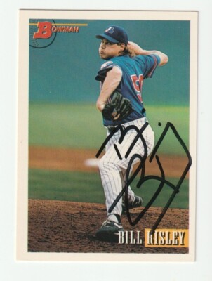 Bill Risley Signed 1993 Bowman Card #44 Auto Montreal Expos Autograph ...