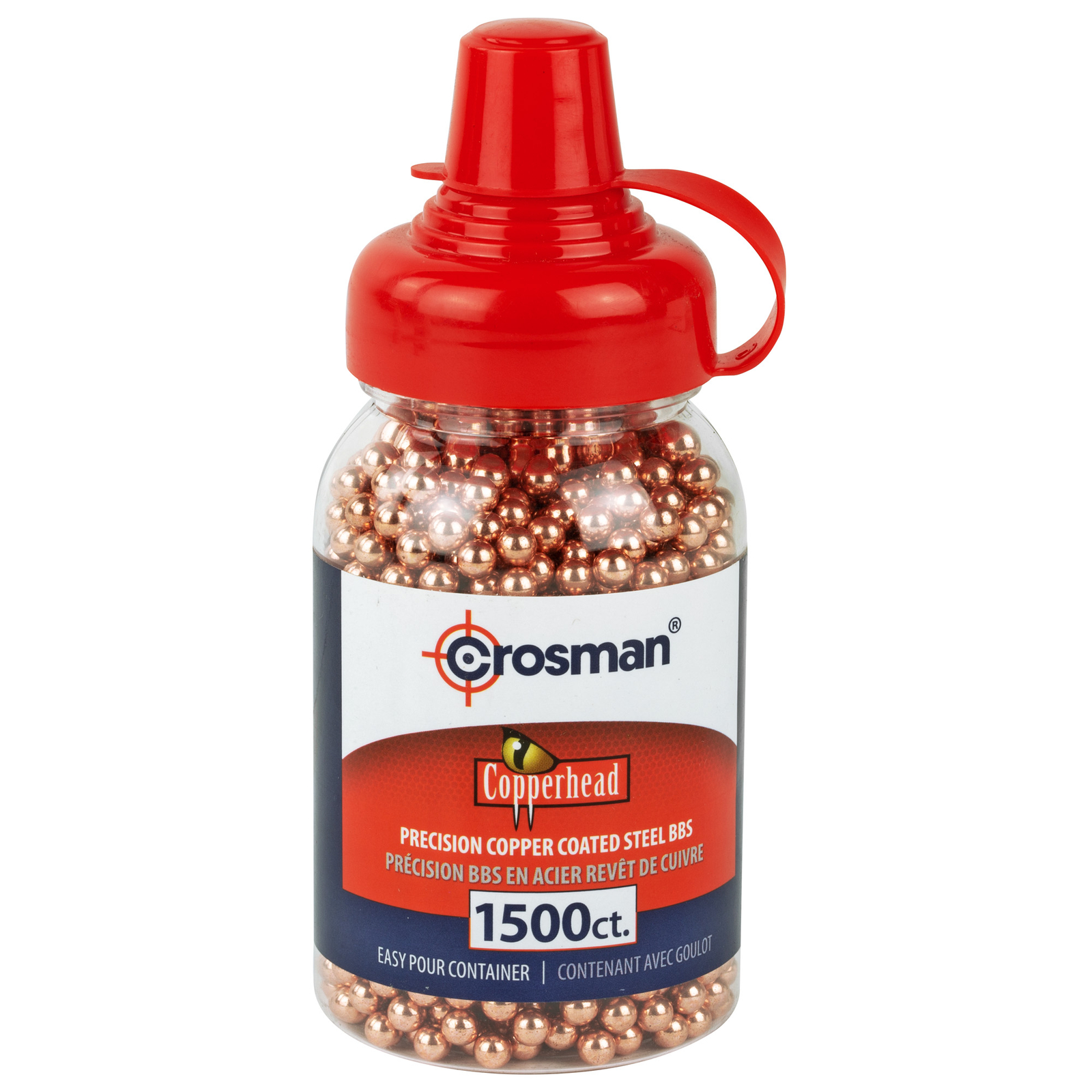 Crosman Copperhead .177 BBs 1500 Count Plastic Bottle Airsoft Stainless ...