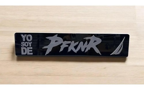 Tablilla Euro PR Yo Soy de PFKNR Custom , Nautica Full Acrylic 3D | eBay
