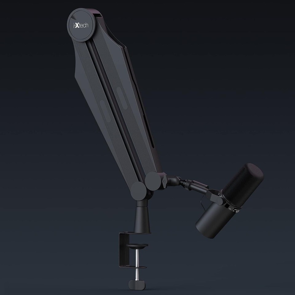 IXTECH Microphone Boom Arm Mic Arm for Blue Yeti Shure Sm7b Hyperx ...