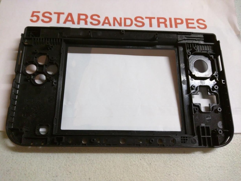 Nintendo 3DS XL Replacement Hinge Black Bottom Middle Shell Housing ...