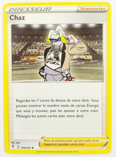 Carte Pokémon Chaz 149/203 Épée et Bouclier EB7 Évolution Céleste Fr | eBay
