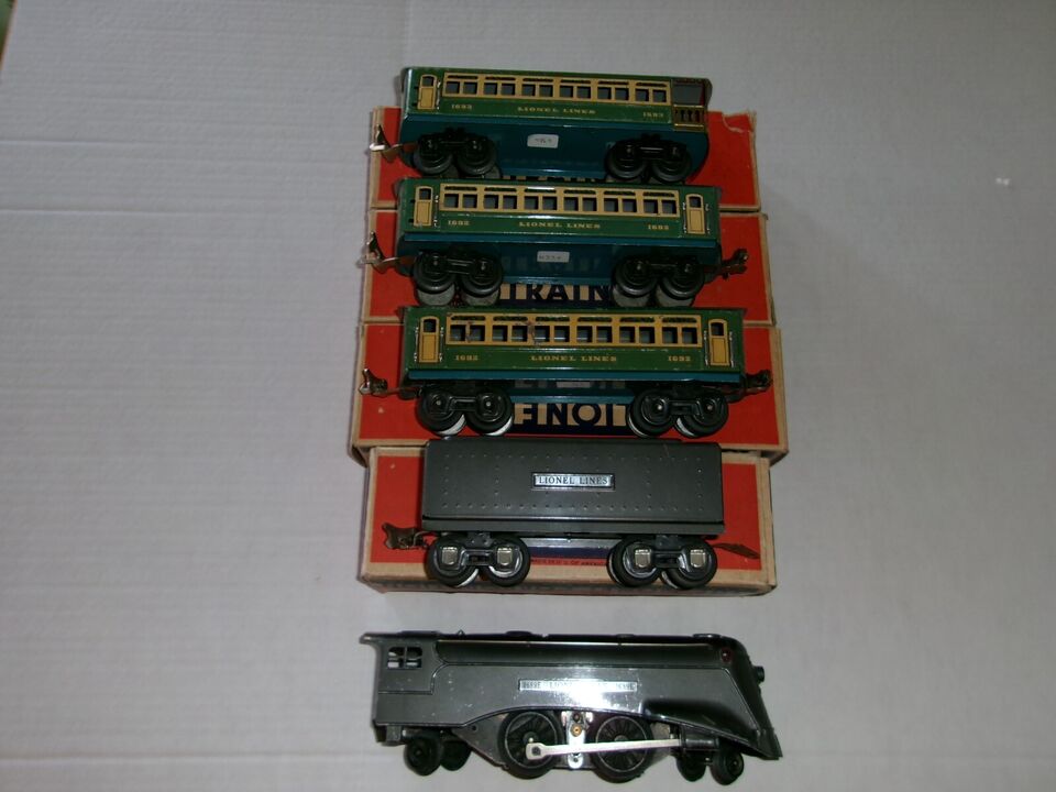 Lionel Prewar 027 Boxed Set #6206E Streamline Passenger Train Set | eBay