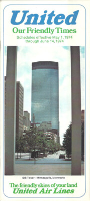 United Airlines system timetable 5/1/74 [2071] Buy 4+ save 25% | eBay