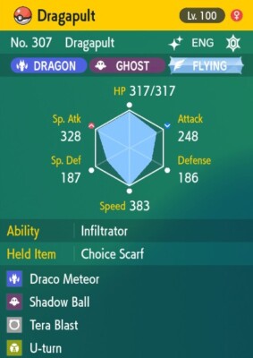 Pokemon Scarlet and Violet 6iv Shiny Max EV Dragapult | eBay