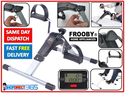 Mini Exercise Bike Portable Pedal Exerciser Arm Leg Cycle Gym Fitness ...