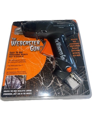 NEW Webcaster Gun Halloween Decor - Spooky Spider Webs Realistic ...