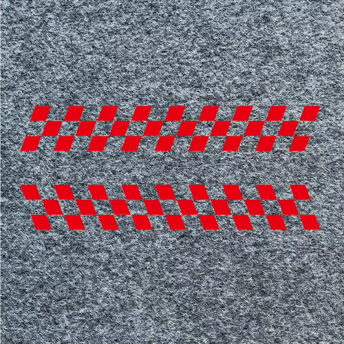 2Pcs Checkered Flag Motorcycle Decals for DIY Motorbike Body Head Fuel ...