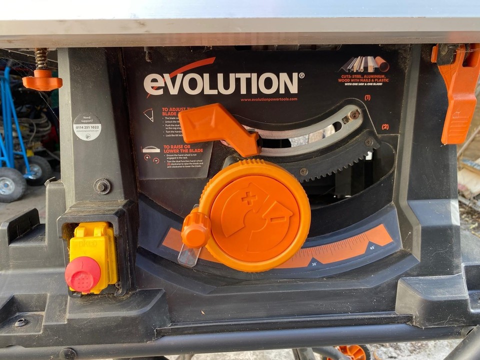Evolution Rage 5 s 255mm Table Saw 240v 1800w No Blade | eBay UK